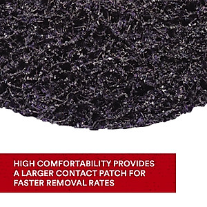 3M Scotch-Brite Clean and Strip XT Pro Disc, XO-DC, SiC Extra Coarse, T27, 4-1/2 in x 7/8 in, Pack of 10, Silicon Carbide Cuts Aggressively and Leaves a Fine Finish, Resists Loading, Purple