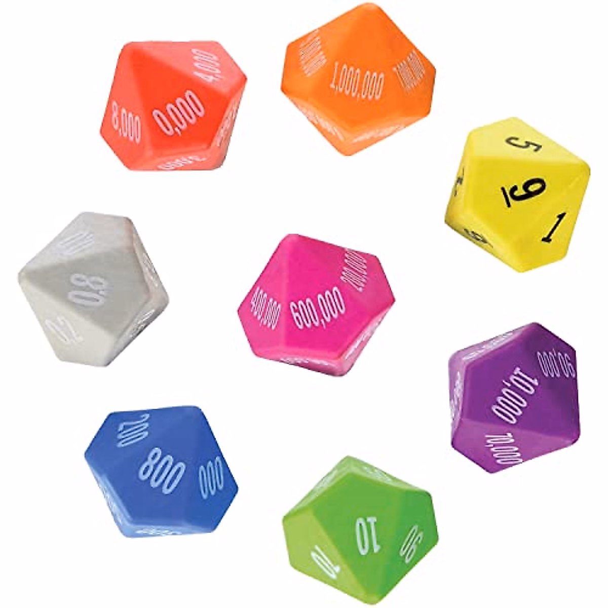Place Value Dice 8-Pack
