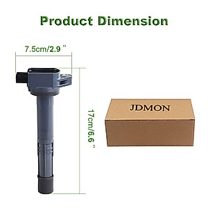 JDMON Ignition Coils Pack Compatible with Honda Accord Civic Crosstour CR-V 2008-2015 Acura ILX 2013-2015 2.4L L4 Replace UF602 30520-R40-007 Set of 4