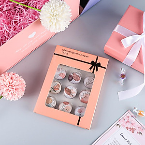 12 Pieces Fridge Magnets Line Drawing Refrigerator Magnets Glass Strong Magnetic Crystal Fridge Magnets Kitchen Office Whiteboard Decorative Magnets