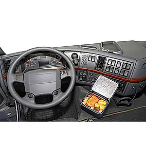 Skwyin Portable Food Warmer Lunch Box, 12V Mini Oven for Personal Heated Lunch Box for Adult to cook and reheat a food in Car & Truck - Effortless heating lunch box for work to eat warm food