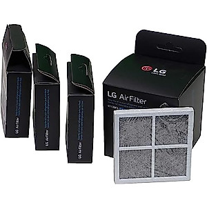 LG LT120F LT120F3 Refrigerator Air Filter, 3 Count (Pack of 1), White