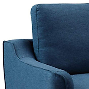 Signature Design by Ashley Jarreau Sofa Chaise Sleeper Chofa with Pull-Out Cushion, Blue