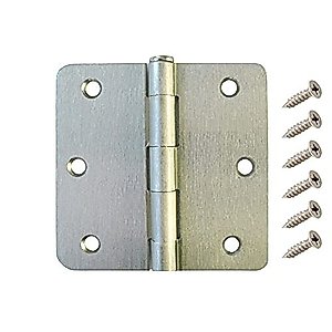UYSB 25 Pack 3.5" Interior Door Hinges with 1/4" Radius Hinge Door-Hinges Door Hinges Door Hinges Kitchen Cabinet Hinges Hinges for Kitchen cabinets Door Hinge Door Hardware Cabinet Hinge Hinges