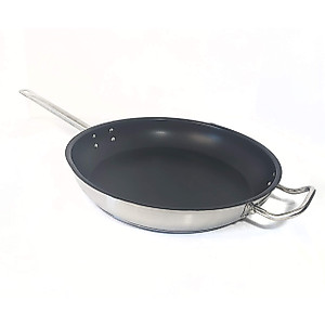 Update International Induction Fry Pan, 8-Inch, Excalibur Coated SuperSteel