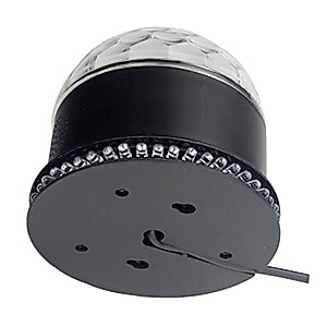 CIYODO 1pc Voice Night LED Colorful Shape Control Plug Ball Black Mini Crystal Light Lamp Projection US