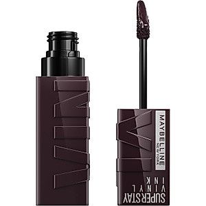Maybelline Super Stay Vinyl Ink Longwear No-Budge Liquid Lipcolor Makeup, Highly Pigmented Color and Instant Shine, Charged, Brown Lipstick, 0.14 fl oz, 1 Count