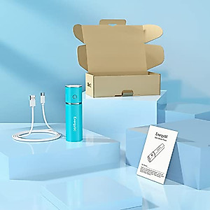 EnergyQC Slim 2 Portable Charger,Ultra-Compact 5000mAh Power Bank External Battery Compatible with iPhone,Samsung Galaxy,Airpods and More-Blue