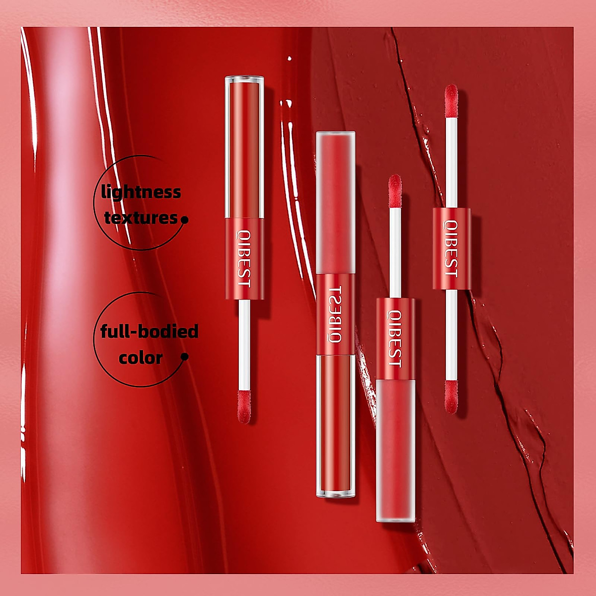 Rechoo Matte Liquid Lipstick & Lipliner Makeup Set, 12 Pcs Superstay Mate Velvet Ink & Lip Liner Pencil, Waterproof Lip Gloss Beauty Lips Make Up Gift Set