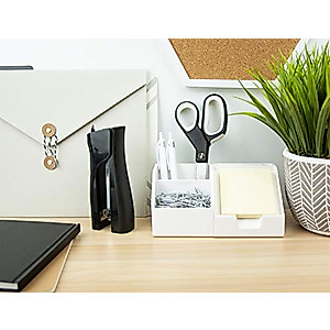 Bostitch Office Bostitch Dynamo Stand-Up Stapler with Built-in Pencil Sharpener, Includes 210 Staples, Staple Remover and Staple Storage, Black