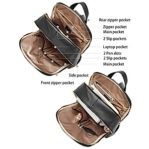 BOSTANTEN 20 inch Carry On Luggage Airline Approved ＆ Genuine Leather 15.6 inch Laptop Backpack Casual Backpack Travel Bag