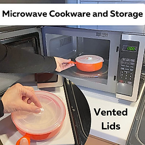 Evelots Set of 5 Microwave/Freezer Bowls-With Lids-Food Container-BPA Free Plastic