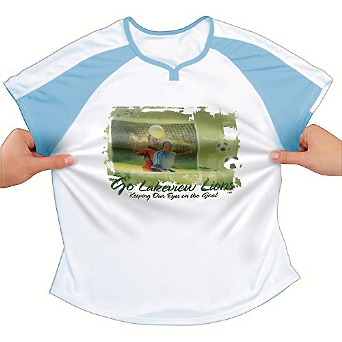 Avery Printable Stretchable Heat Transfer Paper for Light Fabrics, 8.5" x 11", Inkjet Printer, 5 Sheets (3302)