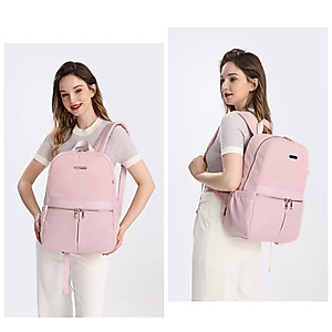 ALLYOUGER Fashionable Waterproof Women's Backpack, Suitable for Middle and High School Students and College Students, Accommodates 14-inch Laptop, a Must-Have for Traveling