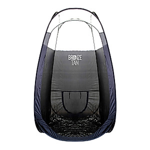 Bronze Tan Professional Spray Tanning Essentials Kit - Includes Machine, Quick-Setup Tent, Spray Tan Feet Pads, Hair Nets, Nose Plugs, Undergarments- Ideal for Salon & Home Use