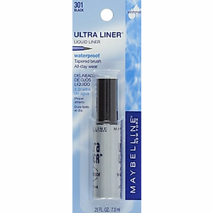 Maybelline New York Ultra-Liner Liquid Liner, Waterproof, Black 135L-01 , 0.25 fl oz (7.3 ml)