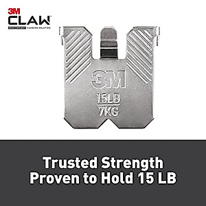 3M CLAW Drywall Picture Hanger with Temporary Spot Marker, Holds 15 lbs, 6 Hangers, 6 Markers/Pack
