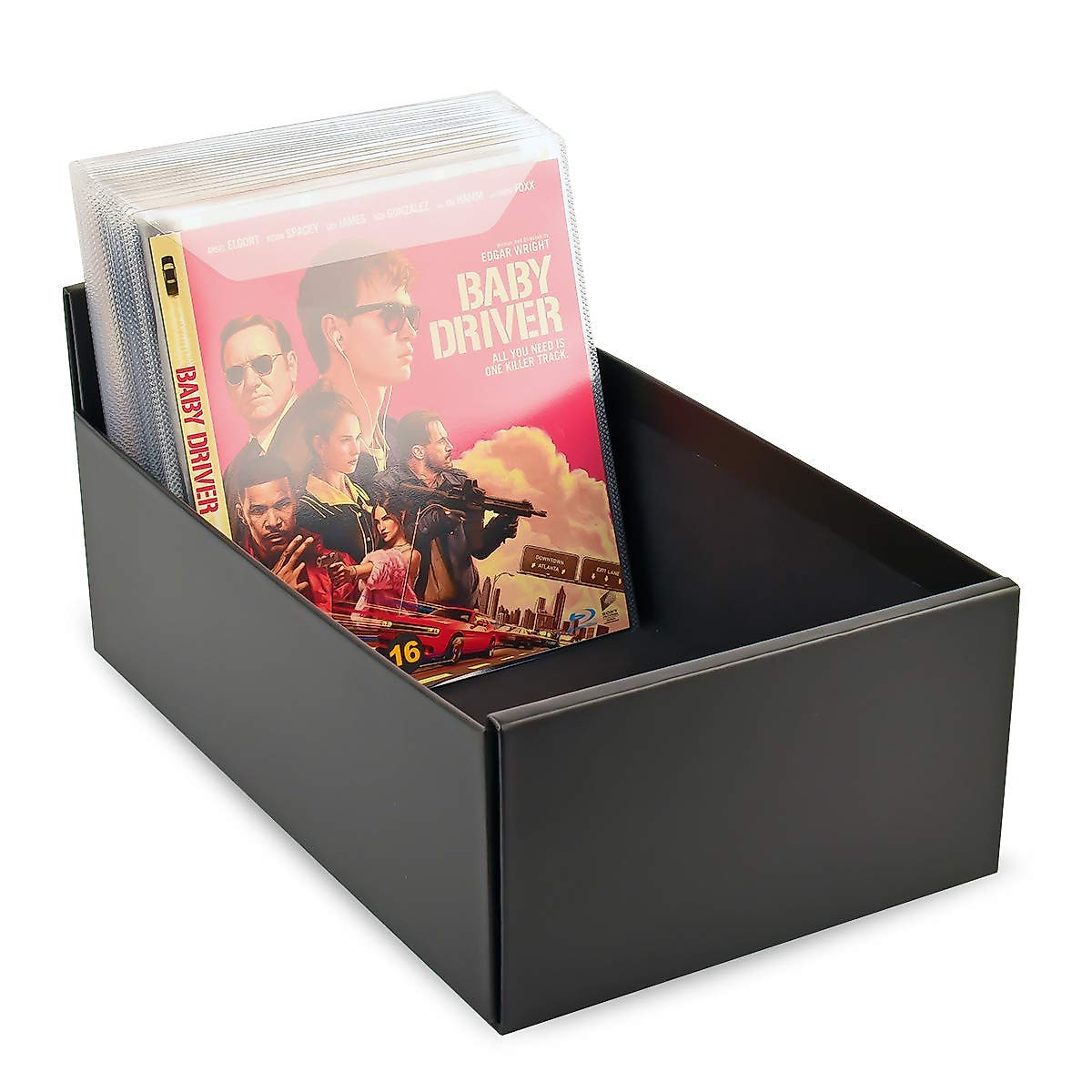 Tarifold Storage Box for DVD's, CD's, Blu-ray Disc's, and Xbox Video Games, Black (10290)