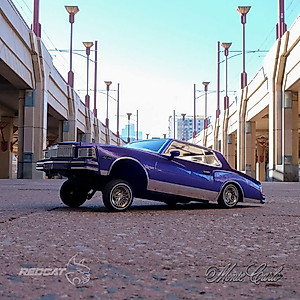 Redcat Racing 1/10 Scale Licensed 1979 Chevrolet Monte Carlo RC Car - 2.4Ghz Radio Controlled Functional Lowrider - Purple