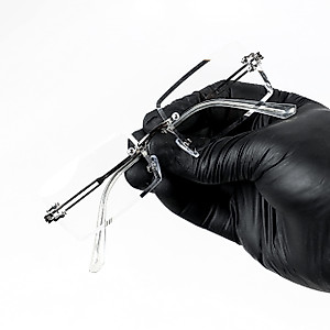 Rectangular Men's Women's Stylish Silver Wire Frame Vintage Luxury Retro Clear Frame Lens Square Cut Rimless Hip Hop Trendy Frameless Fashion Small Clear Eye Glasses