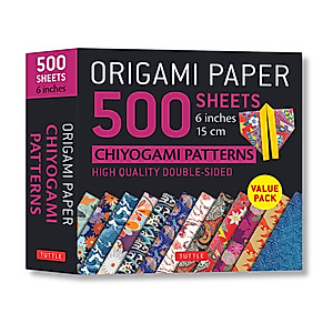 Origami Paper 500 sheets Chiyogami Patterns 6" 15cm