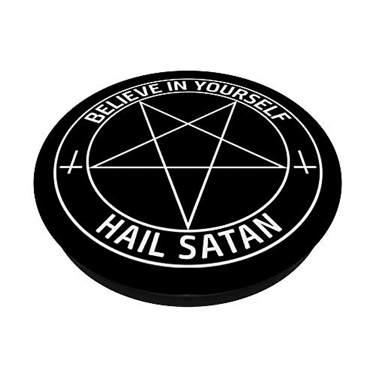 Believe In Yourself Hail Satan Satanic Pentagram PopSockets PopGrip: Swappable Grip for Phones & Tablets