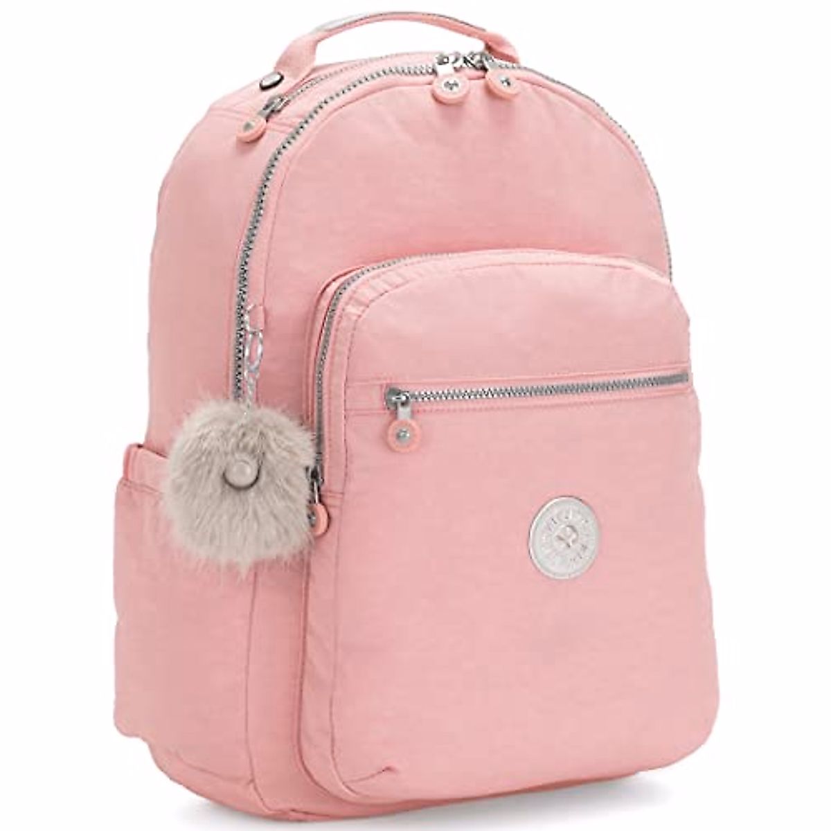 Kipling Women's Seoul 15" Laptop Backpack, Durable, Roomy with Padded Shoulder Straps, Bridal Rose, One Size