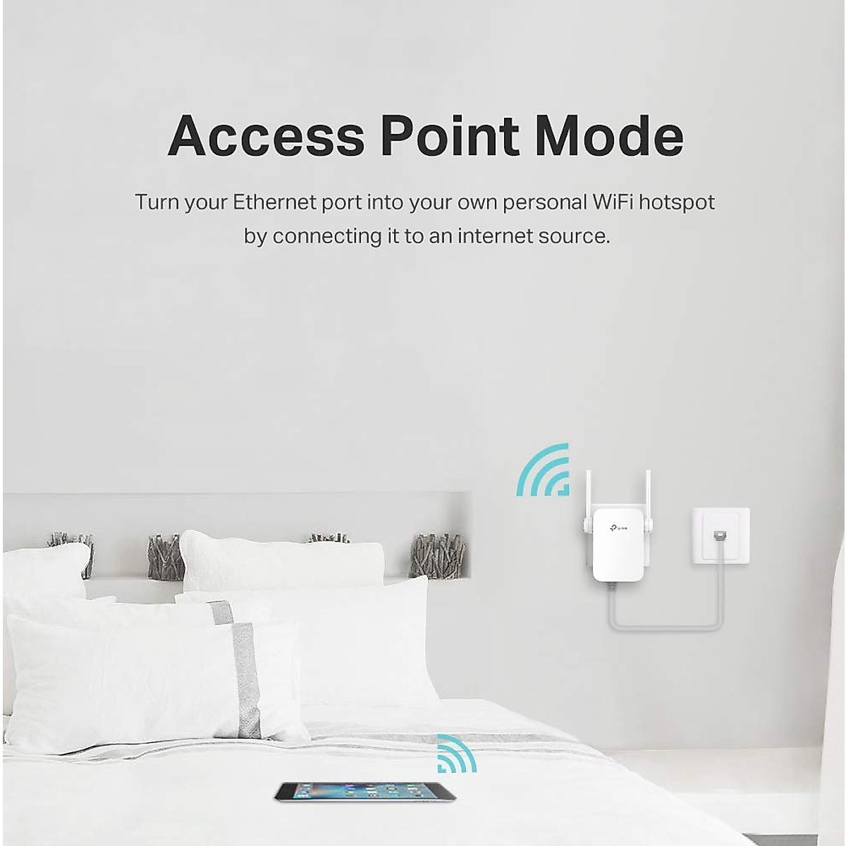 TP-Link N300 WiFi Extender(RE105), WiFi Extenders Signal Booster for Home, Single Band WiFi Range Extender, Internet Booster, Supports Access Point, Wall Plug Design, 2.4Ghz only (Renewed)