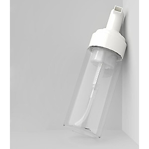 2PCS 150ml/5oz Empty Clear Plastic Foam Pump Bottles Foaming Dispenser Refillable Travel Toiletry Hand Wash Facial Cleanser Shampoo Cosmetic Container Storage Portable Foaming Bottles