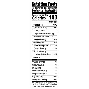 Orchard Valley Harvest Honey Roasted Mixed Nuts, 1 Ounce Bags (Pack of 15), Almonds, Peanuts, Pecans, and Cashews, Gluten Free, Non-GMO, No Artificial Ingredients