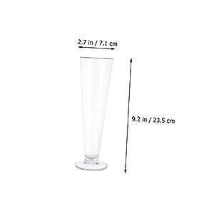 Healvian Transparent Drinking Cup 2pcs Juice Glass Acrylic Party Wine Cups Crystal Glass Tasting Cup Plastic Beer Cups Clear Plastic Wine Cups Wedding Flutes Juices Mug Beverage Container