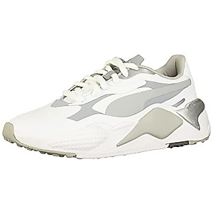 Puma Men's Rs-G Golf Shoe, Puma White-Quiet Shade-Quarry, 10