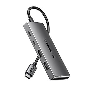 UGREEN USB C Hub 10Gbps, 4 Ports USB 3.2 HUB with 2 USB-C 3.2 and 2 USB-A 3.2, USB Port Extender for MacBook Pro, MacBook Air, Acer Aspire, HP Laptops, iPad Pro, iPhone 15/15 Pro Max and More