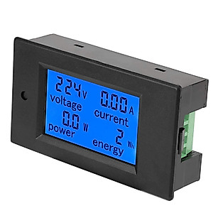 AC Voltage Power Meter, Digital Large-Screen LCD Voltmeter, PZEM-021 80-260VAC 20A/4500W Energy Meter for Electrical Parameter Measurement Include Voltage Current Power and Energy