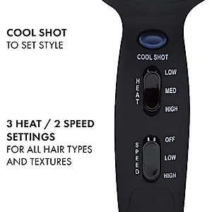 Hot Tools Pro Artist 1875W Turbo Styling Hair Dryer | Lightweight and Quiet