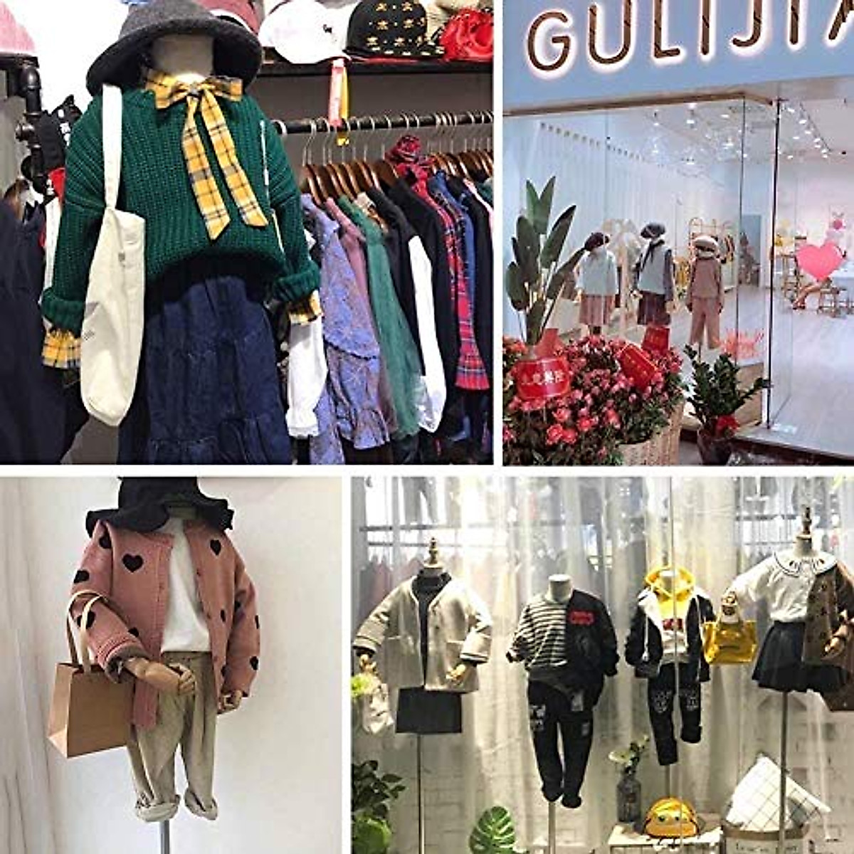 TOPRP Mannequin Display Stand Manikins Tailors Dummy Tailors Dummy Child Mannequin Tailors Bust Dressmakers Display with Metal Base