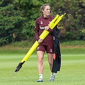 Net World Sports Forza Spring Loaded Agility Poles | Improve Endurance, Speed & Footwork - Available in Packs of 8 or 16 (Without Bases, Pack of 8, 5ft)