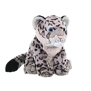 Wild Republic Snow Leopard, Cuddlekins, Stuffed Animal, 12 inches, Gift for Kids, Plush Toy, Fill is Spun Recycled Water Bottles