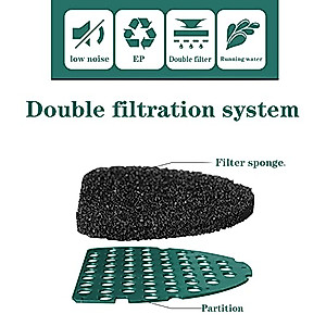 Qiulogfen Reptile Chameleon Tavern Waterer with Pump to simulate Outdoor Live Water Waterfall with Suspended Feeding Basin, Suitable for Amphibians, Lizards, Turtles, Snakes, Spiders, Frogs, Geckos