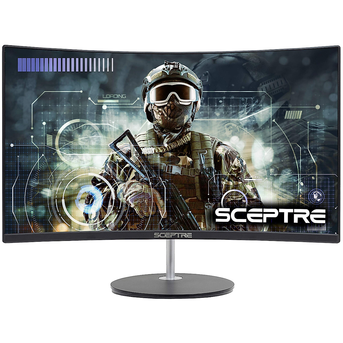 Sceptre 24-inch Curved Gaming Monitor (C248W-1920RN) and Logitech Wireless Keyboard & Mouse Combo (MK345)