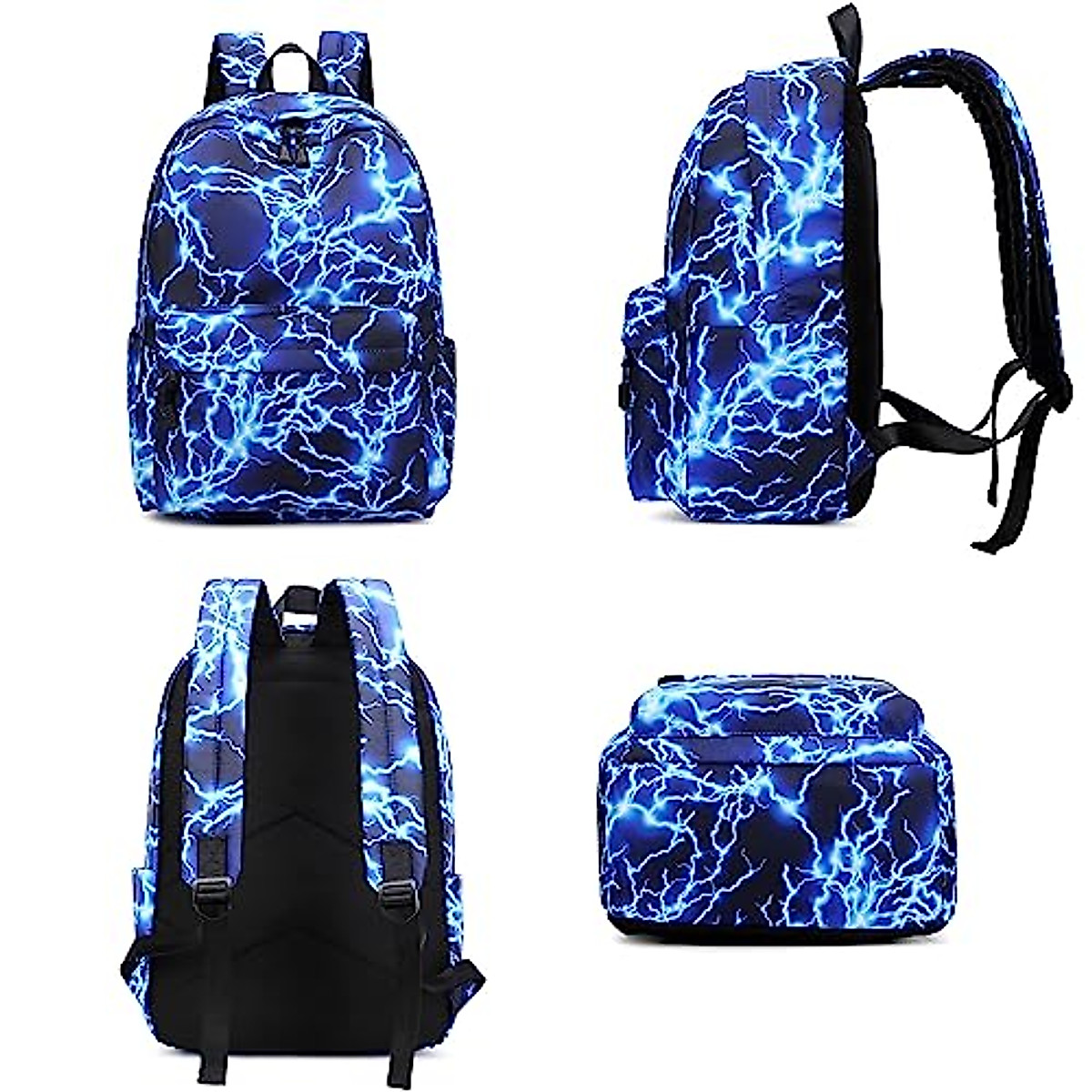 Createy School Backpack for Girls Backpack with Lunch Box Pencil Case Lightweight Kids Backpack Primary Elementary Students Bookbags School Bags Set for Teens