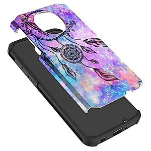 Moto Z4 Case, Moto Z4 Play Case, Onyxii Hybrid Dual Layer Slim Graphic Armor Shockproof Impact Resistant Protective Cover Case for Motorola Z Play 4th Generation (Dream Catcher)