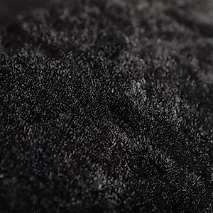 Urban Shop Faux Fur Double Saucer Chair, Black