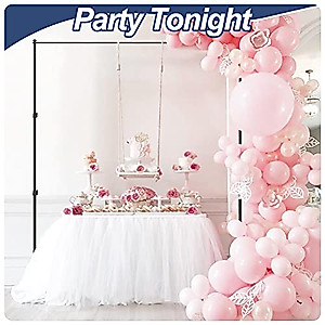 FOTOUMGL Backdrop Stand 10x6.5ft, Wide Tripod- Adjustable Photo Backdrop Support System for Parties Background, Photoshoot, Photo Video Studio - Photography Kit with Spring Clamp, Sand Bag, Carry Bag