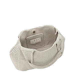 The Sak Rylan Medium Satchel in Hand-Crochet, Single Shoulder Strap, Natural