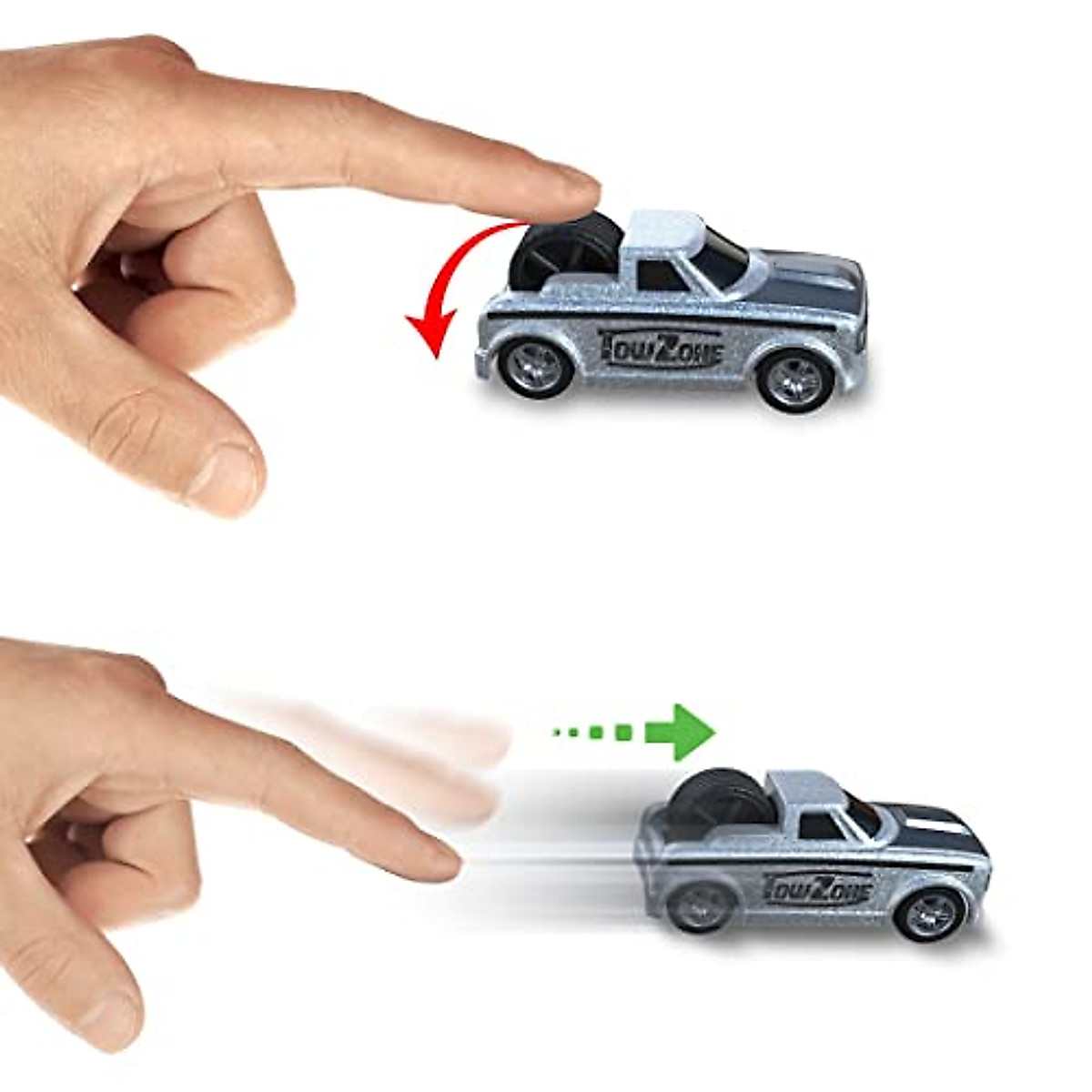 Spin 'n Rip Racers | 6 Racer Toy Car Sets | Fun Race Sets | Cars & Finish Gate with Flags | Patented Spin 'n Rip Wheel Will Send The car zooming at Insane speeds.