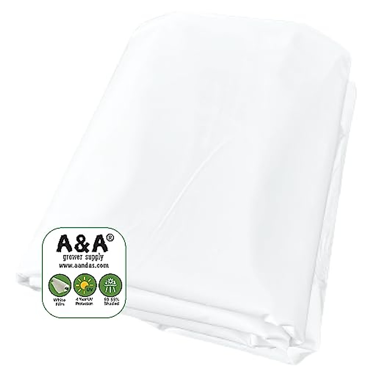 A&A Greenhouse White Plastic Film Polyethylene Covering 4 Year 6 Mil (8ft Wide X 28ft Long)