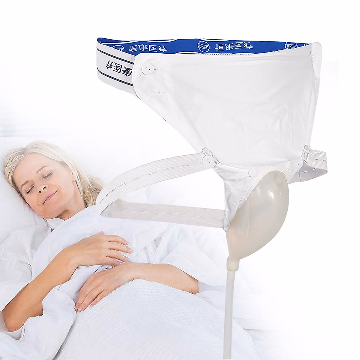 Silicone Urine Collector,Portable External Urine Tube Bags for Adults,Bladder Control Devices for Avoid Leaking Urine,Urinary Incontinence Solution(Women)