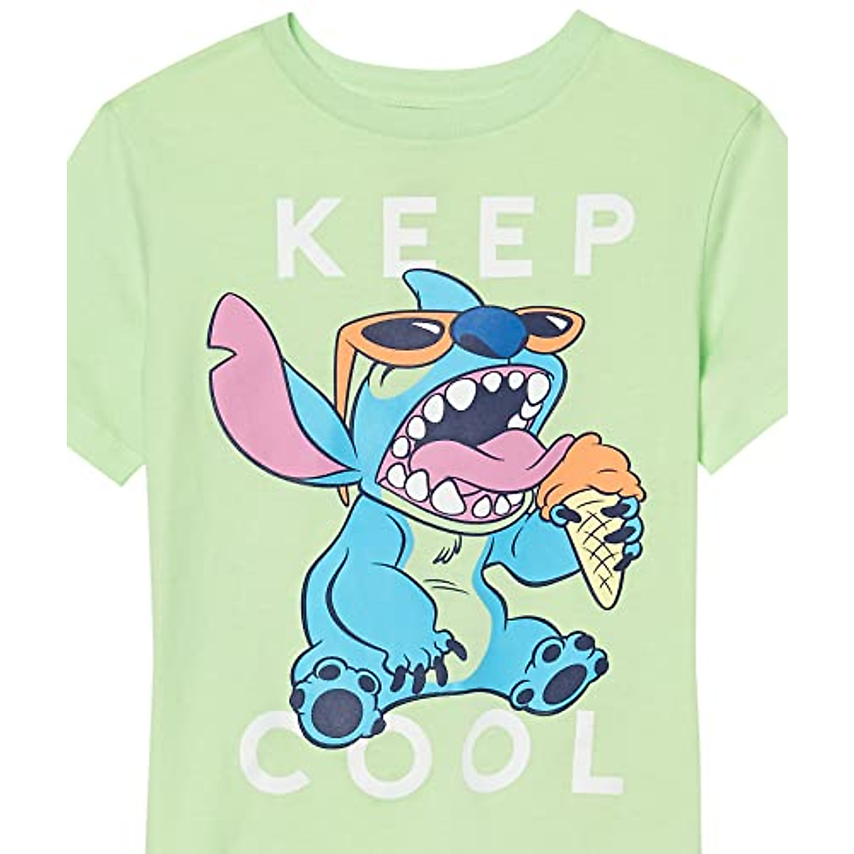 Amazon Essentials Disney | Marvel | Star Wars Toddler Boys' Short-Sleeve T-Shirts (Previously Spotted Zebra), Pack of 4, Stitch Beach, 4T