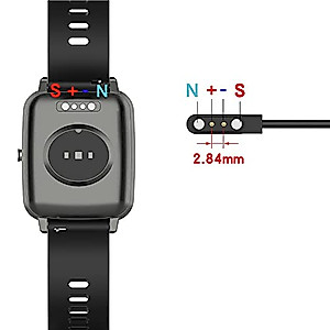 Acediar [2-Pack] 3.3FT Smart Watch Charger Magnetic USB Charging Cable for Letsfit Willful YAMAY VeryFitPro SW023 ID205L SW021 ID205U ID205S SW025 Uwatch 3S 3 2 2S